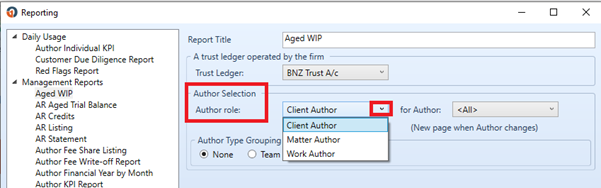 Generating Aged WIP Reports – OneLaw